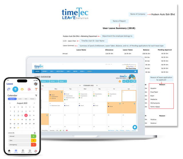 TimeTec Leave - TimeTec Cloud Solutions for Smart Cities